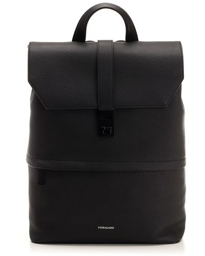 Black Ferragamo Backpacks for Men | Lyst