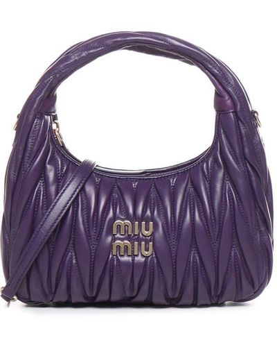 Purple Miu Miu Hobo bags and purses for Women | Lyst