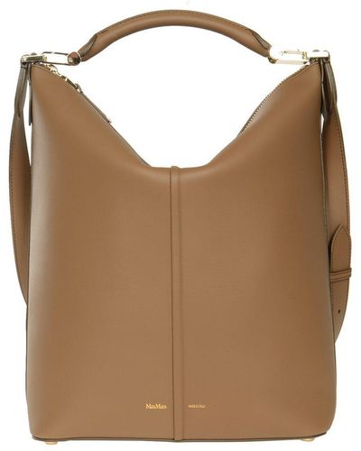 Brown Max Mara Bucket bags and bucket purses for Women | Lyst