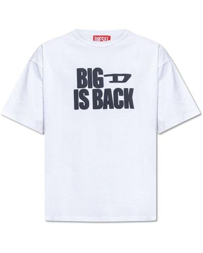 White DIESEL T-shirts for Men | Lyst