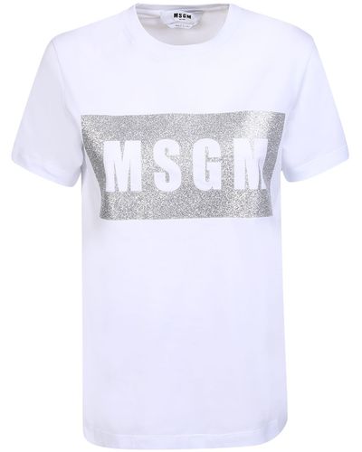White MSGM Tops for Women | Lyst