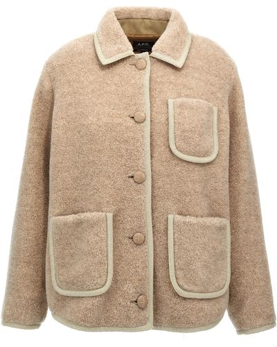 Natural A.P.C. Jackets for Women | Lyst