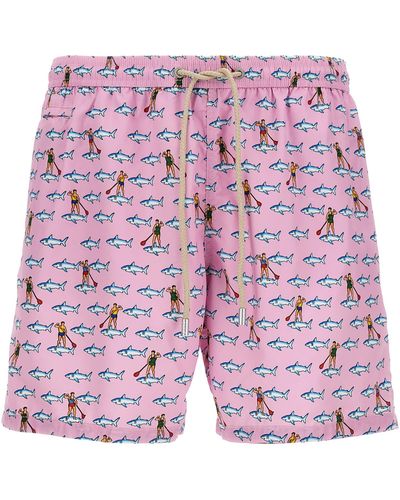 Pink Mc2 Saint Barth Beachwear and Swimwear for Men | Lyst