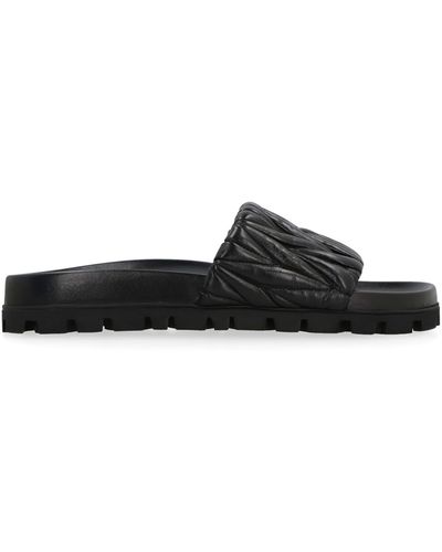Miu Miu Slides for Women - Up to 53% off | Lyst