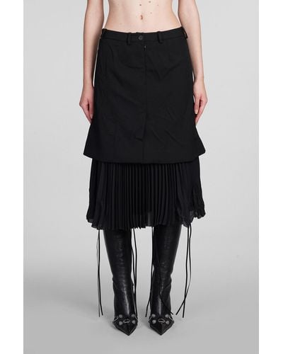 Balenciaga Black Pleated Skirts for Women - Up to 70% off | Lyst