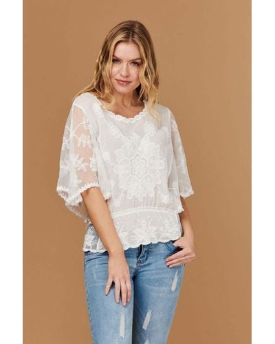 White Sheer Blouses For Women Up To 90 Off Lyst