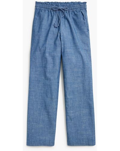 Blue J.Crew Pants, Slacks and Chinos for Women | Lyst