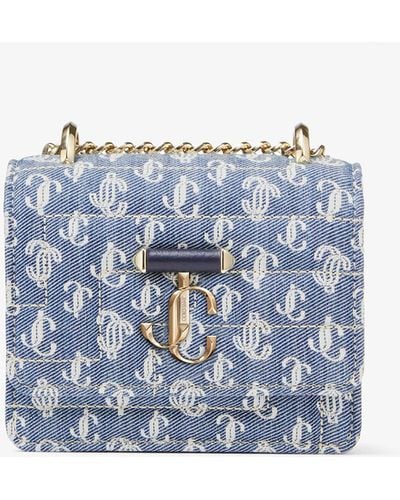 Blue Jimmy Choo Shoulder bags for Women | Lyst