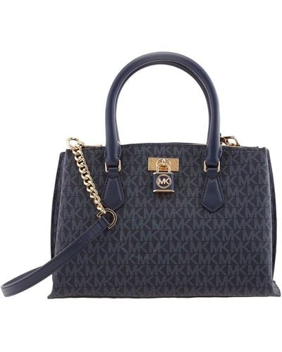 Blue Michael Kors Satchel bags and purses for Women | Lyst
