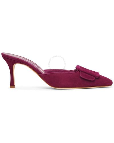 Purple Manolo Blahnik Shoes for Women | Lyst