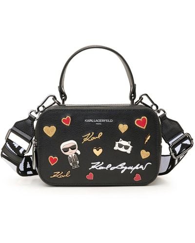 Black Karl Lagerfeld Camera Bags for Women - Up to 56% off | Lyst