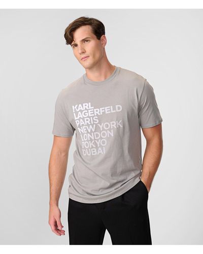 Gray Karl Lagerfeld T-shirts for Men | Lyst