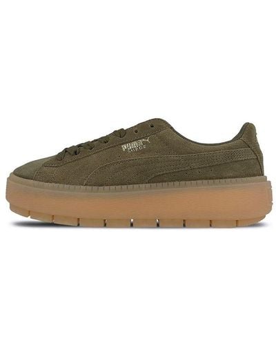 Puma Suede Platform Trace Sneakers for Women | Lyst