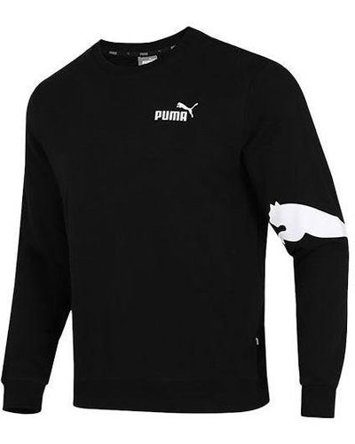 Black PUMA Sweaters and knitwear for Men | Lyst