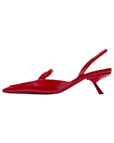 Prada Leather Slingback Pumps for Women - Up to 44% off | Lyst