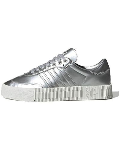 Metallic Silver Adidas Shoes for Women - Up to 19% off | Lyst