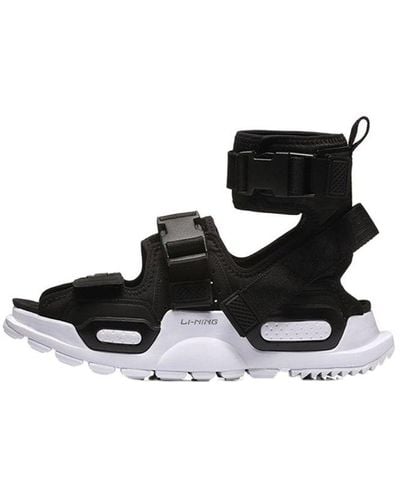 Black Li-ning Sandals and Slides for Men | Lyst