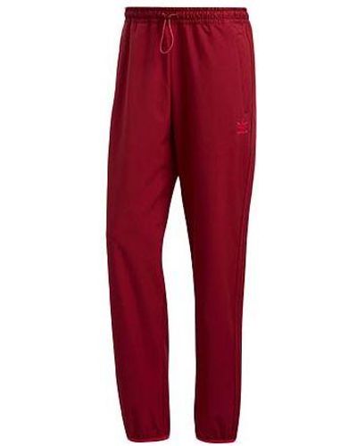 Red adidas Pants, Slacks and Chinos for Men | Lyst
