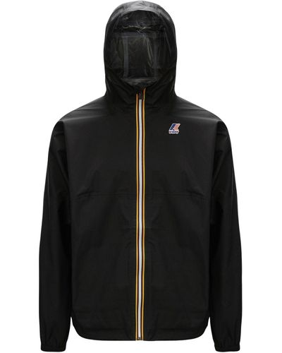 Black K-Way Jackets for Men | Lyst