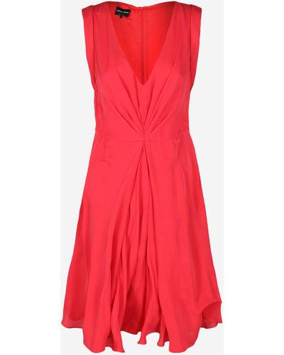 Red Giorgio Armani Dresses for Women | Lyst
