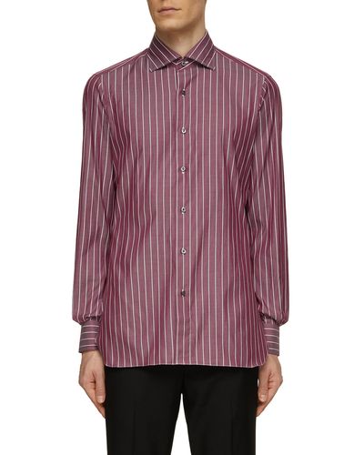 Purple Isaia Shirts for Men | Lyst