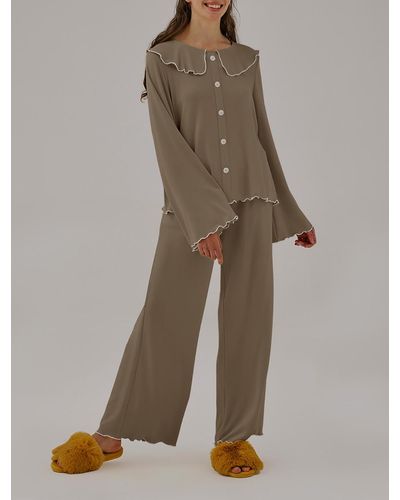 Ruffle Pajama Sets for Women - Up to 90% off | Lyst