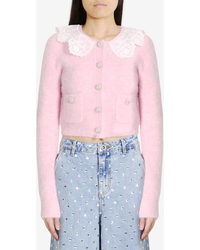 Pink Self-Portrait Knitwear for Women | Lyst