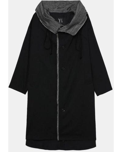 Black Y's Yohji Yamamoto Coats for Women | Lyst