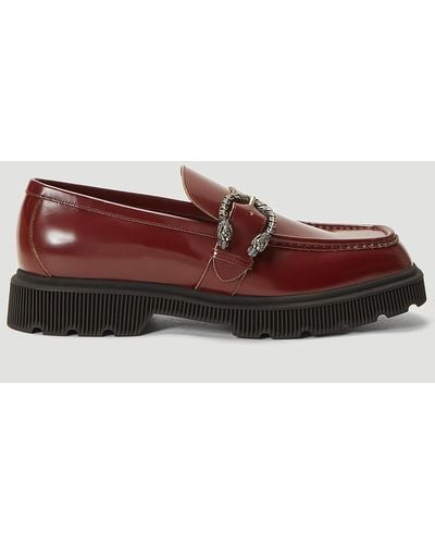 Red Gucci Loafers for Men | Lyst