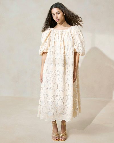 Tan Dresses for Women | Lyst