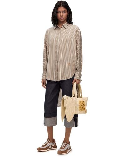 Metallic Loewe Beach bag tote and straw bags for Women | Lyst