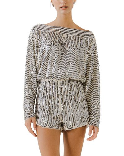 Rose Gold Jumpsuits and rompers for Women | Lyst