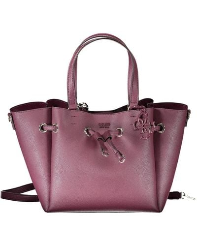 Purple Guess Tote bags for Women | Lyst