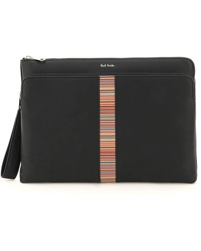 Black Paul Smith Pouches and wristlets for Men | Lyst