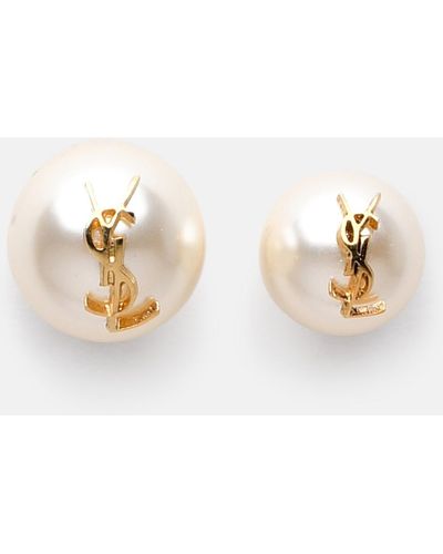 Natural Saint Laurent Earrings and ear cuffs for Women | Lyst