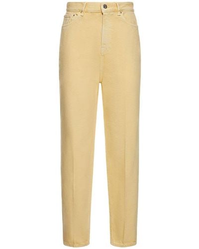 Pastel Yellow Jeans for Women | Lyst