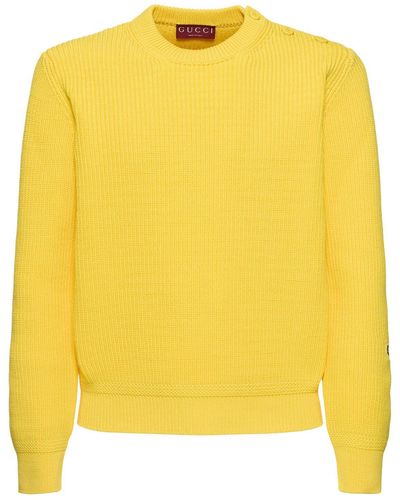 Yellow Gucci Knitwear for Men | Lyst