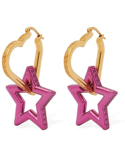 Pink Versace Earrings and ear cuffs for Women | Lyst
