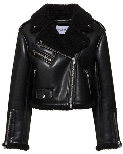 Black Stand Studio Jackets for Women | Lyst
