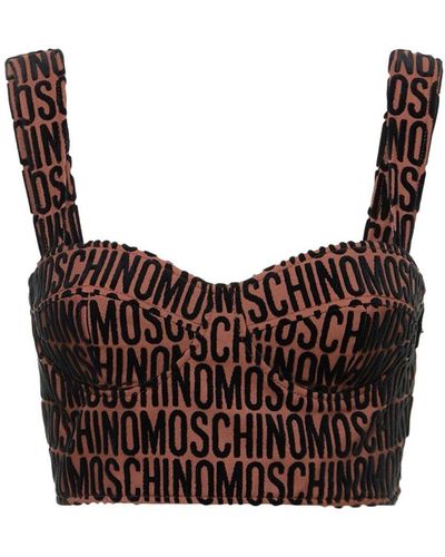 Brown Moschino Tops for Women | Lyst