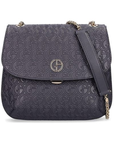 Gray Giorgio Armani Shoulder Bags For Women Lyst