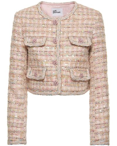 Natural Self-Portrait Jackets for Women | Lyst