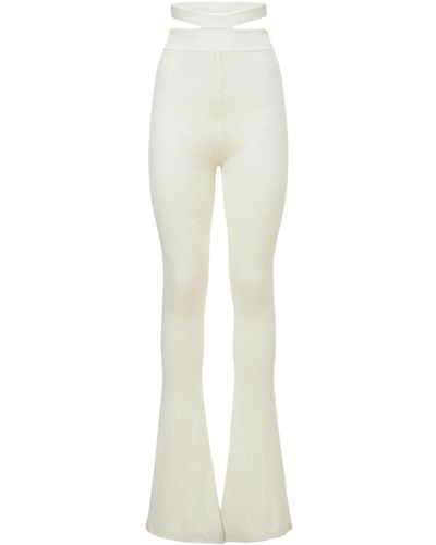 White ANDREADAMO Pants, Slacks and Chinos for Women | Lyst
