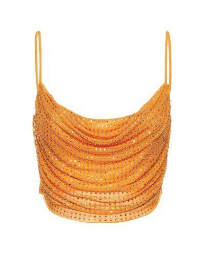 Orange Self-Portrait Tops for Women | Lyst