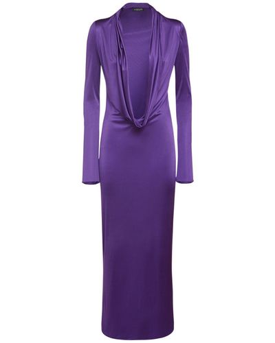 Purple Versace Dresses for Women | Lyst