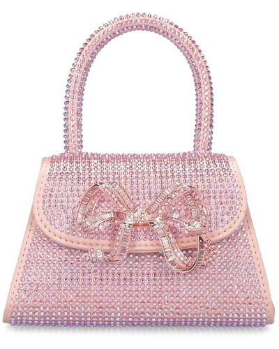 Pink Self-Portrait Top-handle bags for Women | Lyst