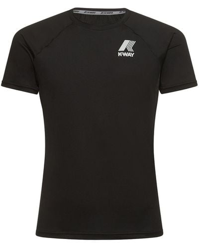 Black K-Way T-shirts for Men | Lyst