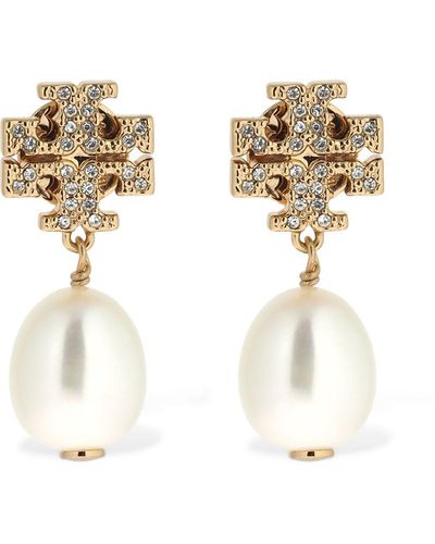 Tory Burch Pearl Drop Earrings for Women - Up to 41% off | Lyst