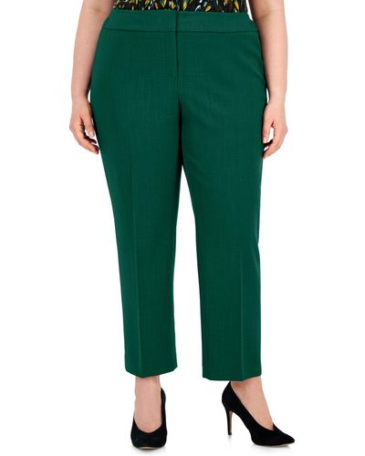 Green Kasper Pants for Women | Lyst