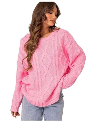 Pink Edikted Knitwear for Women | Lyst